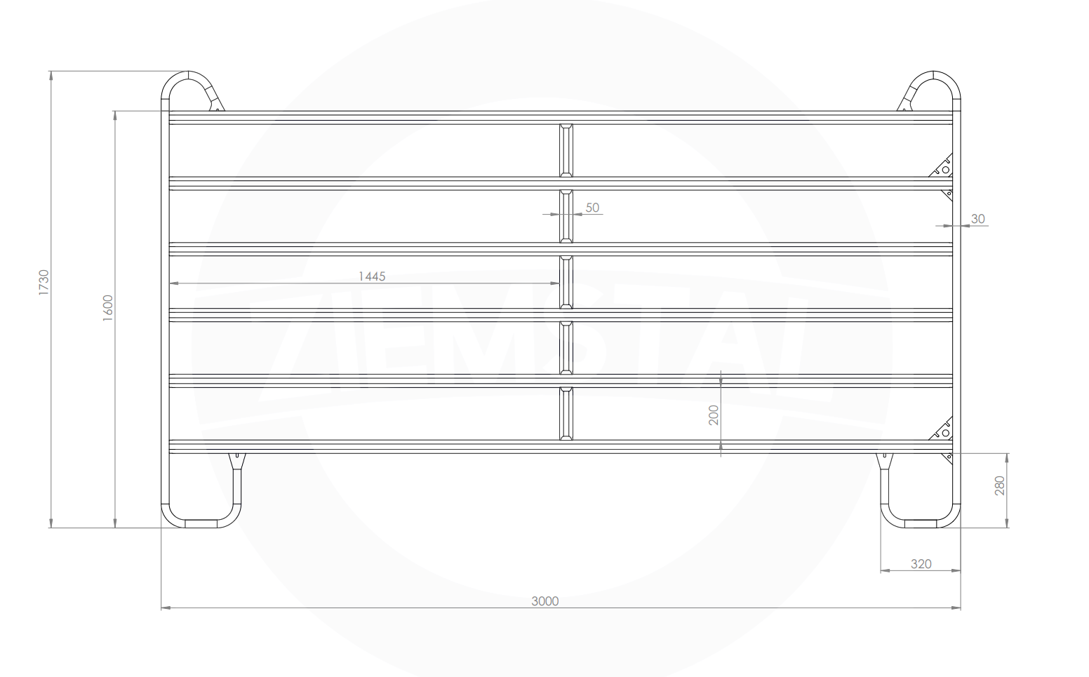 Ziemstal - Panel wygrodzeniowy WSZ 300